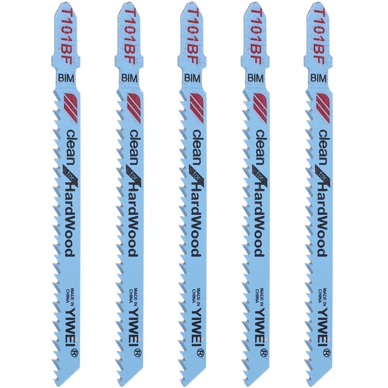 5 Шт T101BF Биметаллические Лезвия для Лобзика С Т-образным Хвостовиком, Режущий Инструмент Для Чистки Твердых Пород Древесины