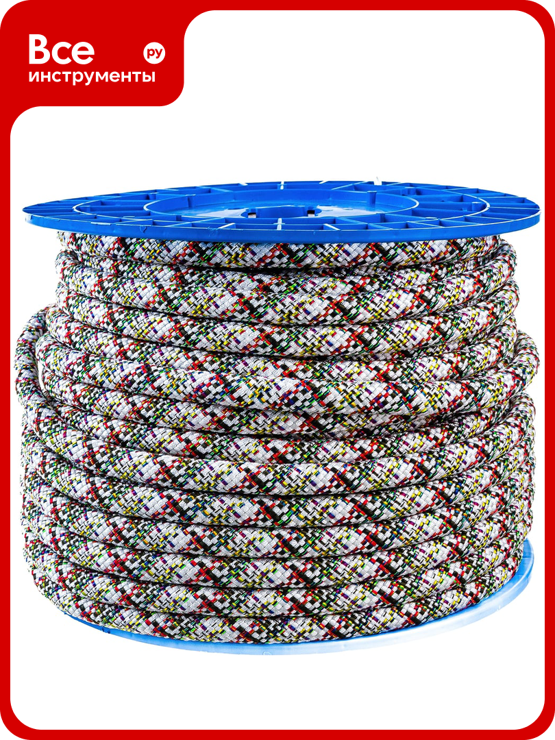 Полиамидная капроновая веревка АзотХимФортис 24-прядная, катушка, 16мм х 50м