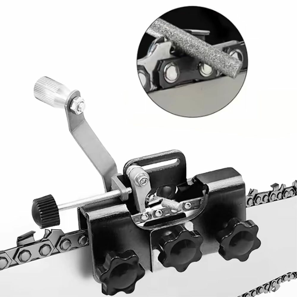 Портативная точилка для бензопилы для точной заточки цепей Подходит для цепей любой модели