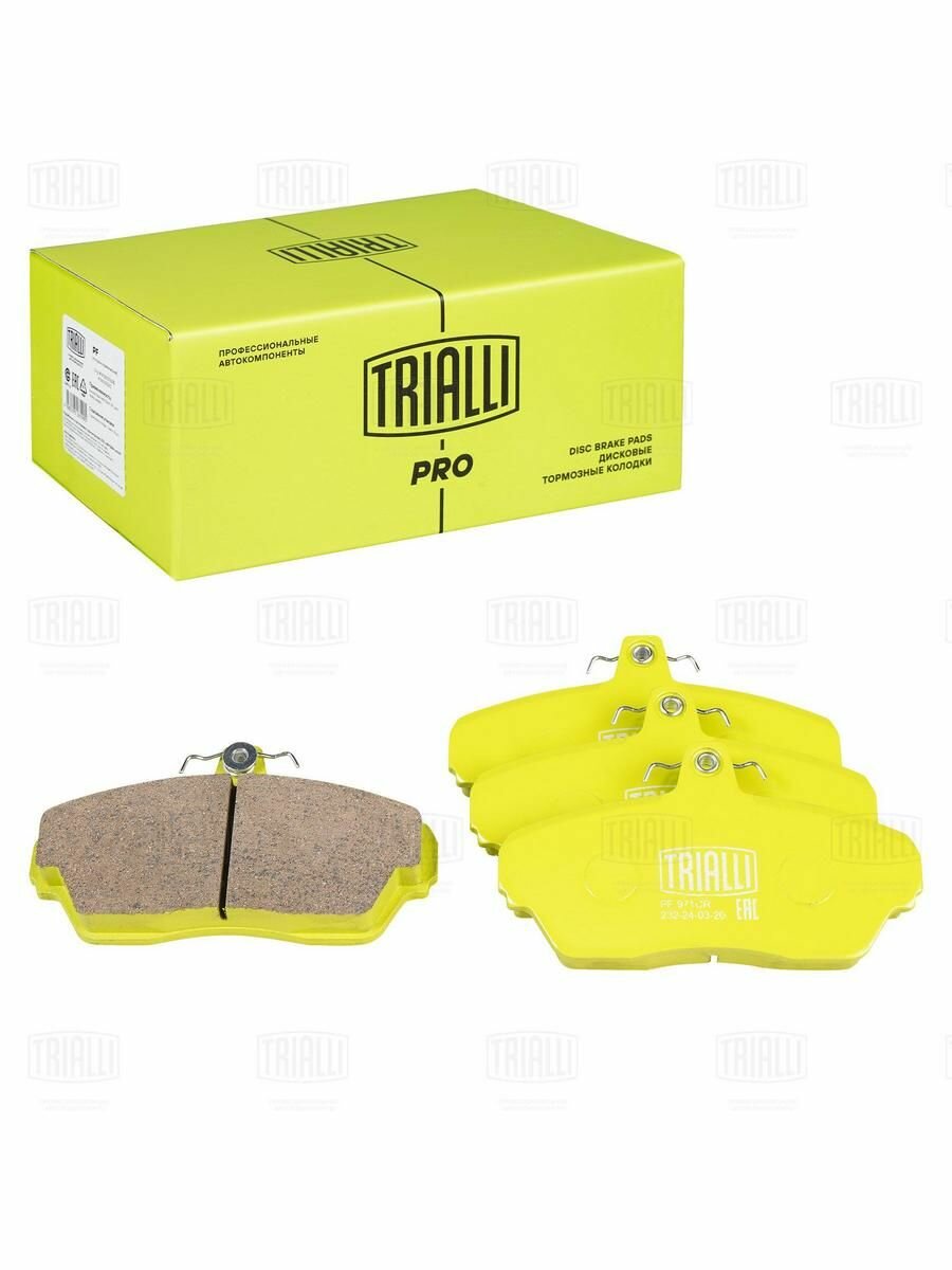Колодки тормозные дисковые передние для а/м ГАЗ 3302, TRIALLI PF971CR