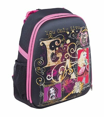 Рюкзак 86220 жесткий каркасный Ever After High ортопедическая спинка 2 отделения, 2карм, светоотр. 38*31,5*17