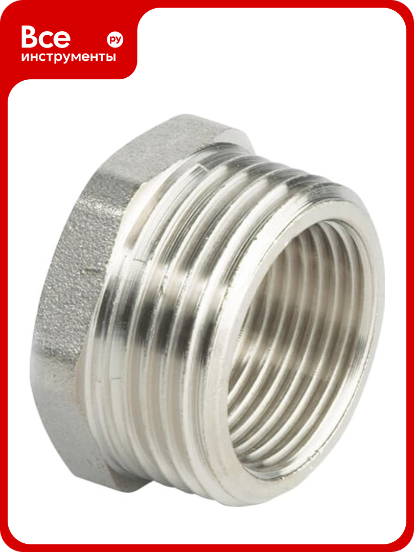 Переходник-футорка TEBO ВН/НАР 1/2"x 3/4" латунь T-ЛР. П.2.12-34. CN