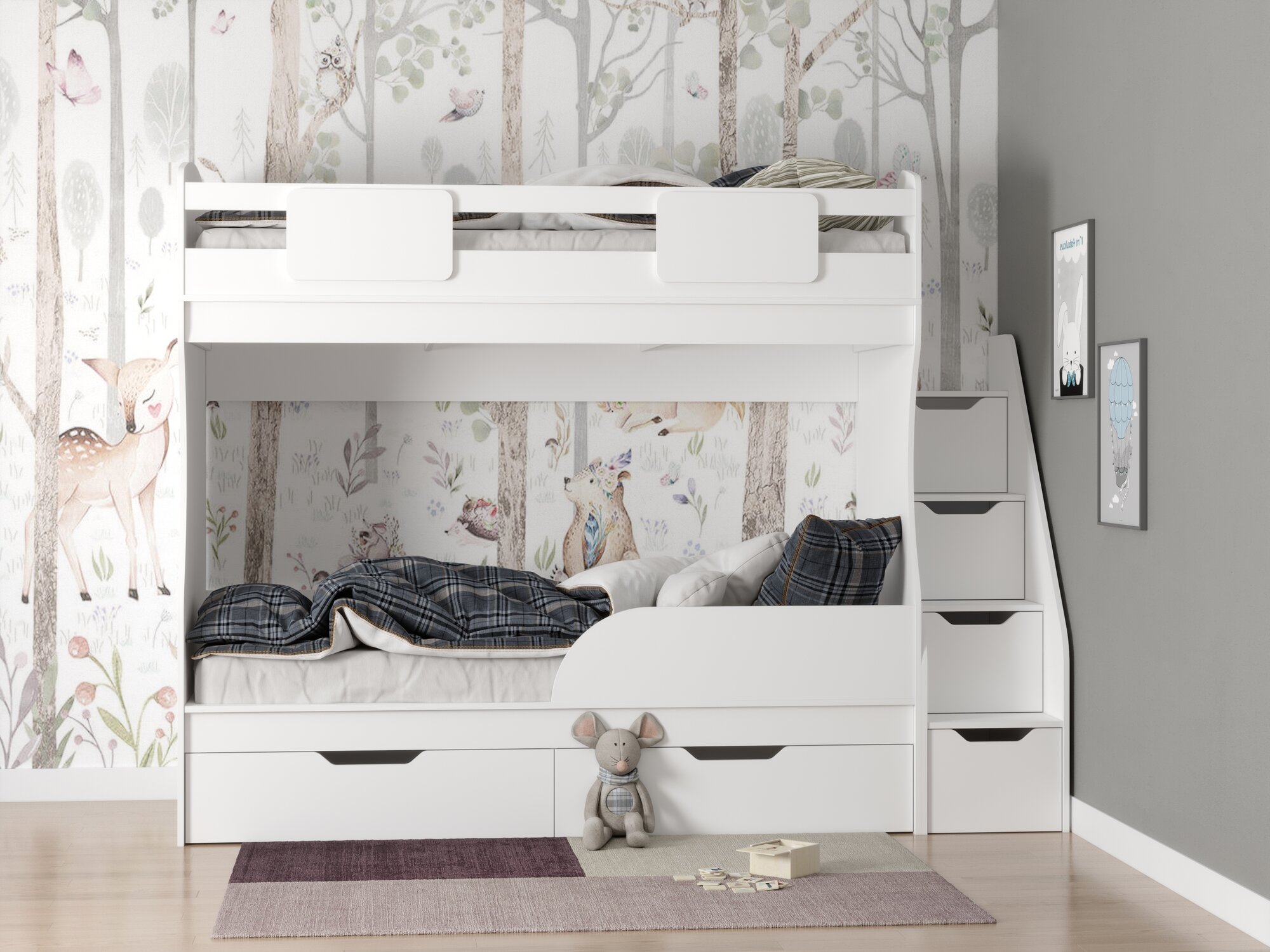 Кровать двухъярусная Дуэт 180х80 (правая)