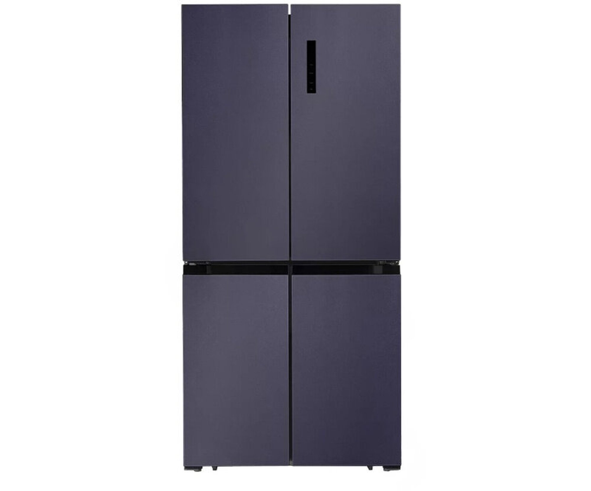 Холодильник трехкамерный Lex LCD450BMID синий металлик/черный