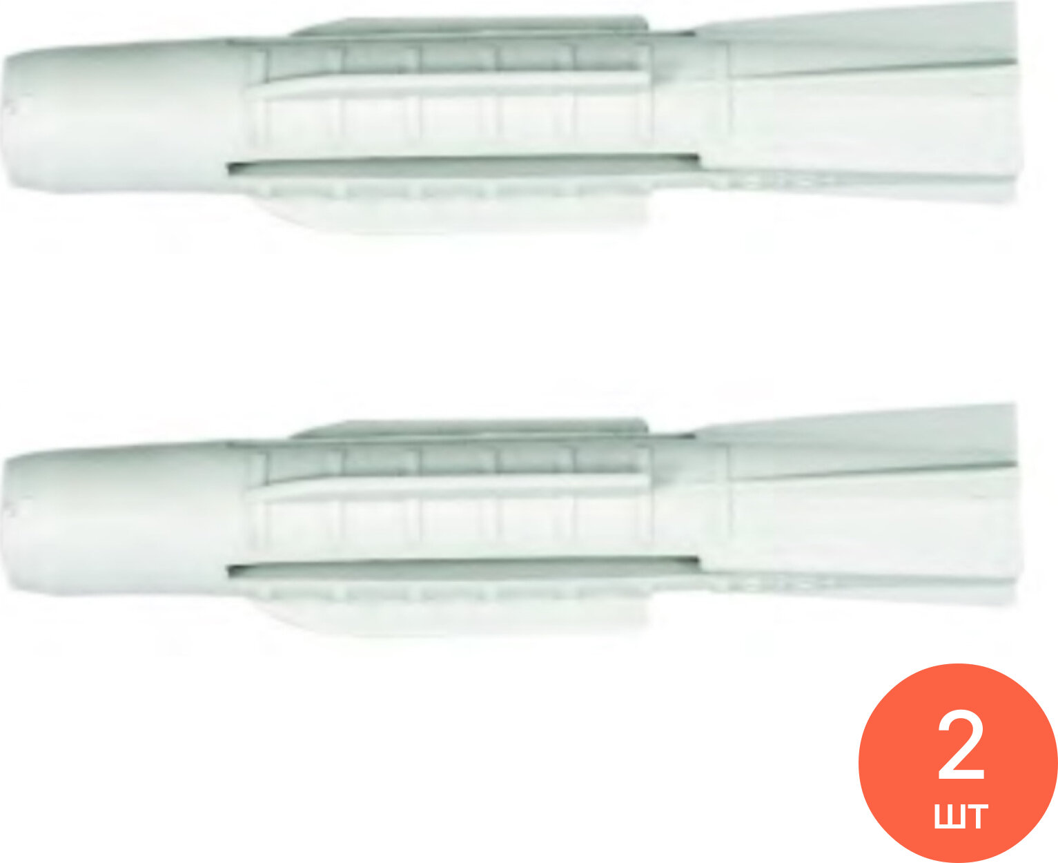 Дюбель KEW / Кев универсальный, полипропиленовый, серый, 5х31мм, 100шт. / крепеж и фурнитура (комплект из 2 шт)