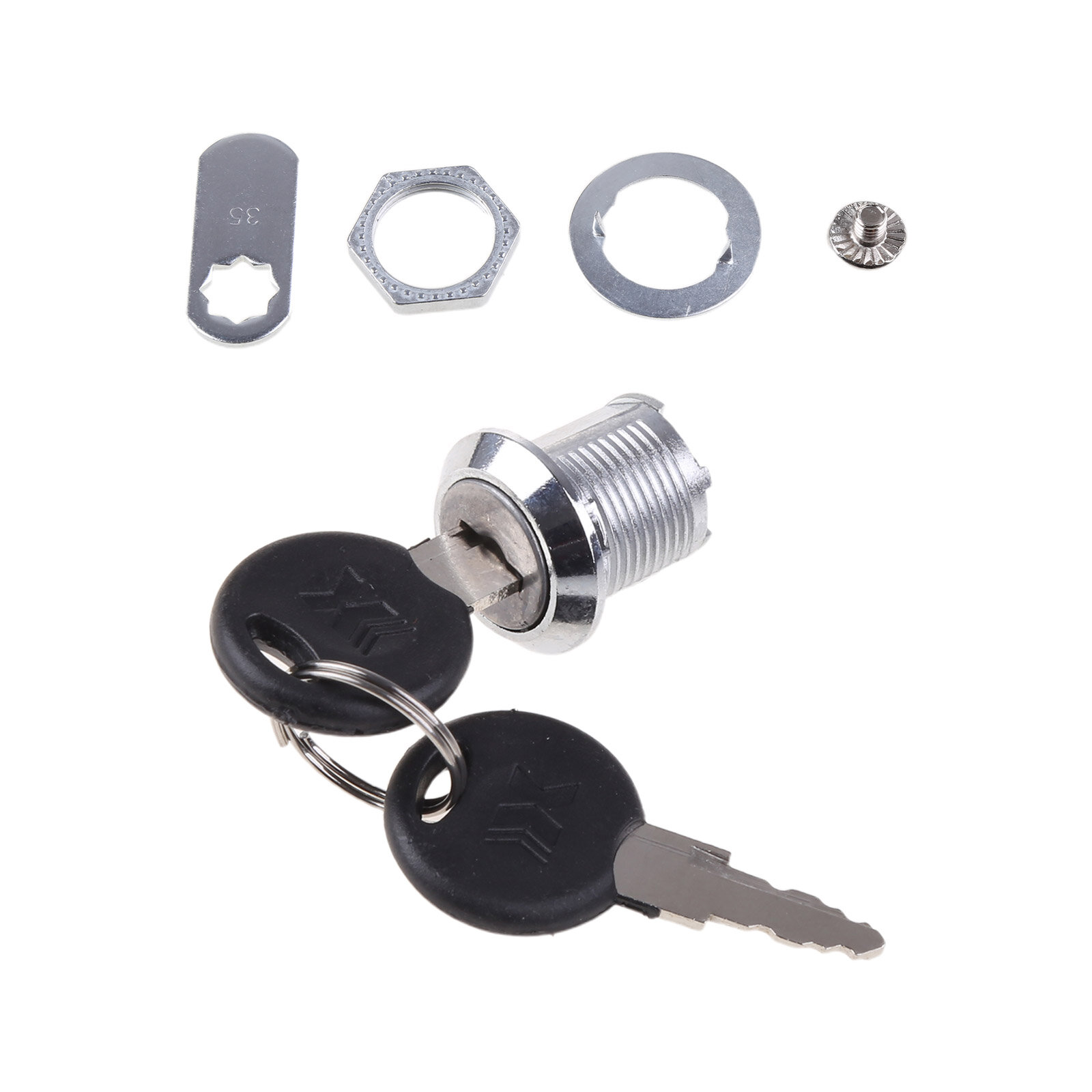 (1 шт.) (пластиковая ручка-ключ) замок почтового ящика с поворотным язычком 103-16 мм