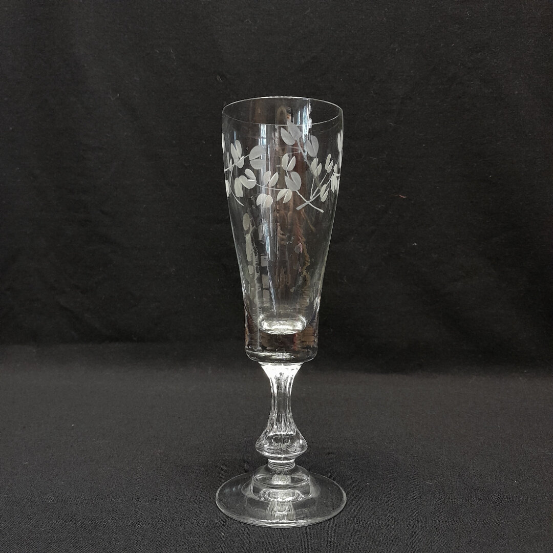 Бокал "Верба", автор Рогов, Гусь Хрусталь, ручная резка. цена за 1 шт. Винтаж, СССР.