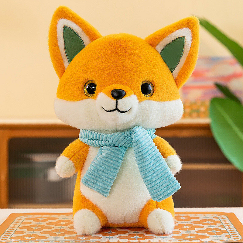 Мягкая игрушка-лиса из мягкого материала, прочная ткань, подарок для девочек