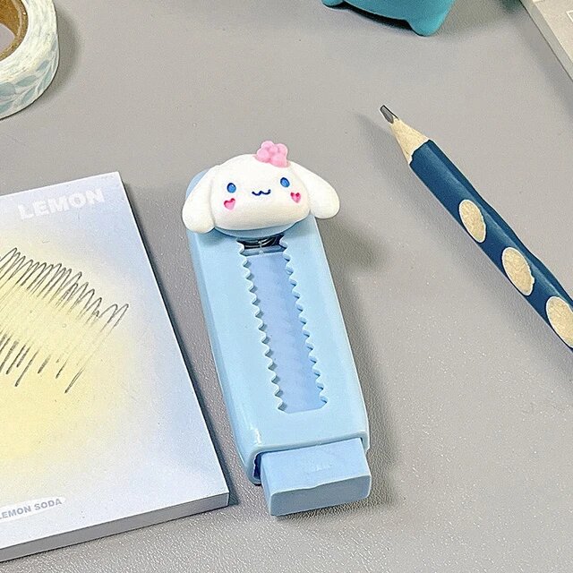 Милый стирательный ластик, масштабируемый мультяшный ластик Sanrio Kuromi Cinnamoroll, ретро подарок
