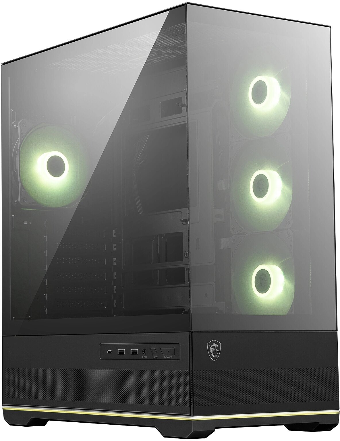 Корпус MSI MAG Pano 110R PZ черный без БП ATX 6x120mm 4x140