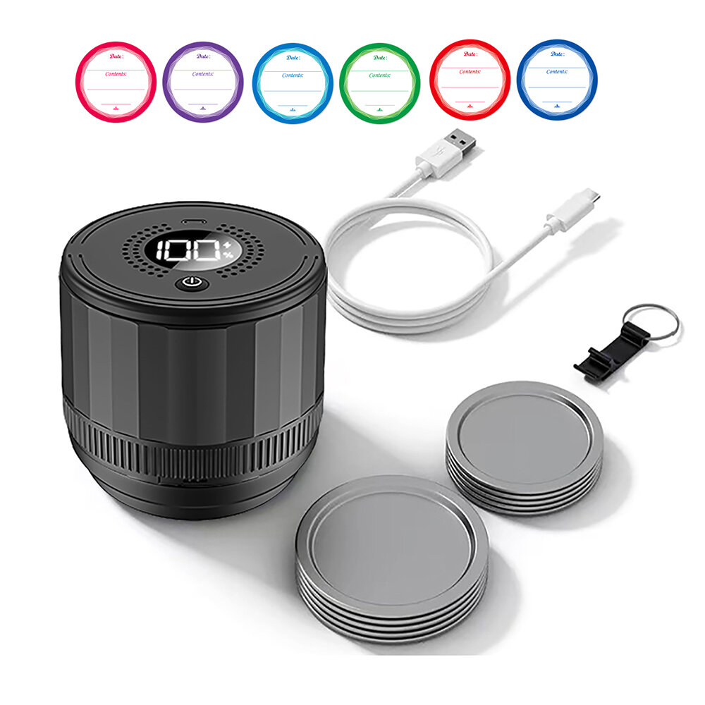 Вакуумный герметизатор, для масонских банок, с открывалкой для бутылок, 10.3x8.3 см