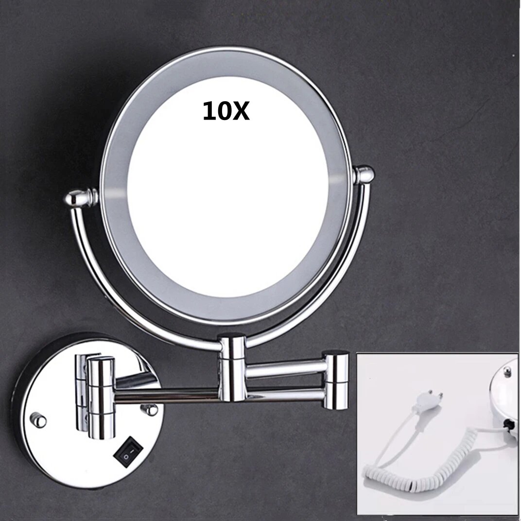 Светодиодное двустороннее зеркало из меди Silver 10X-c