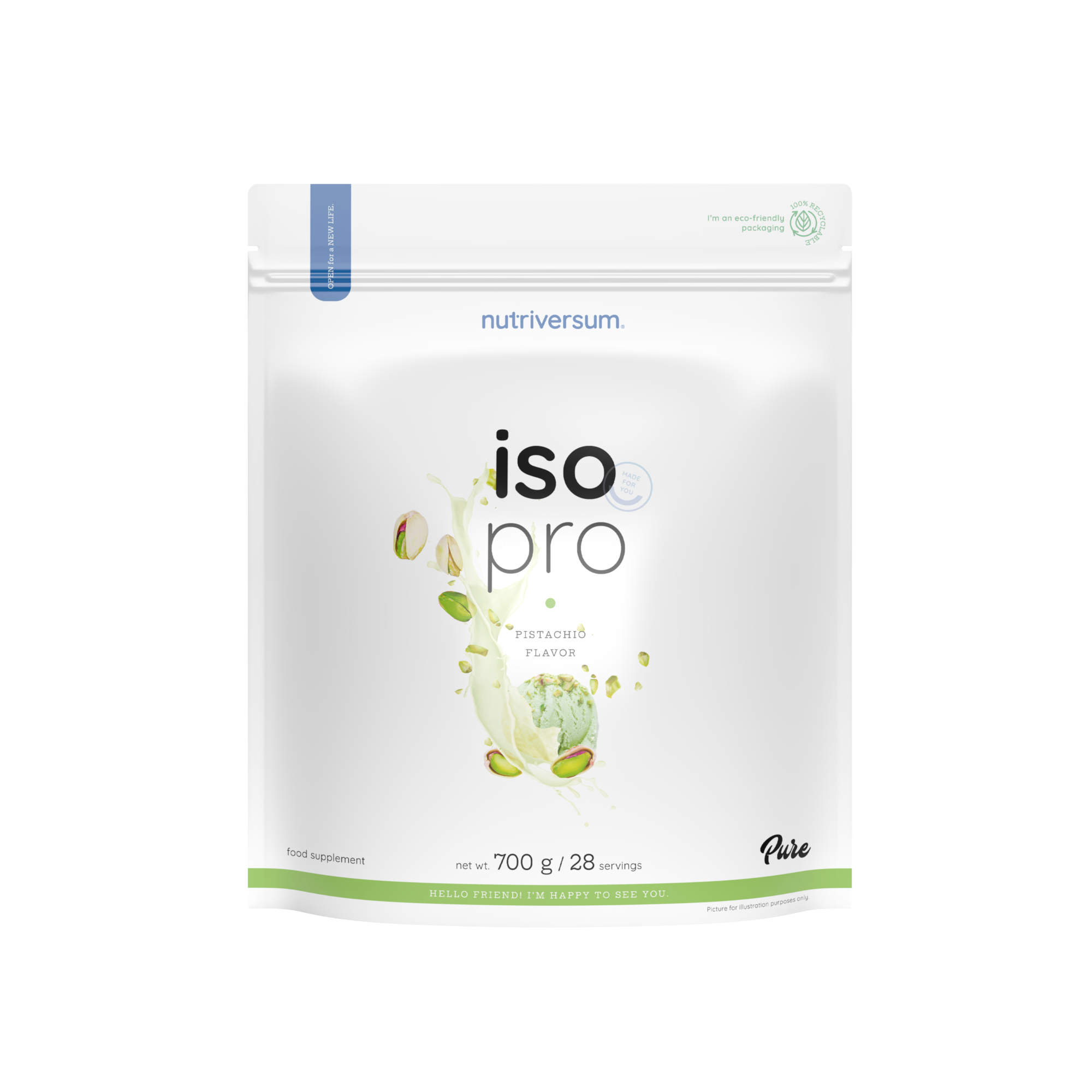 Nutriversum Изолят Pure ISO PRO 86% фисташка 700 г