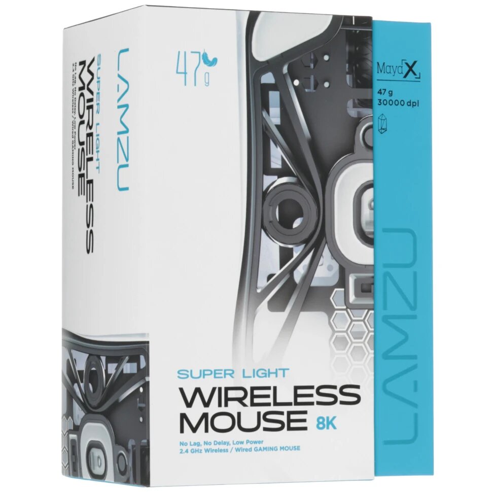 Мышь беспроводная/проводная LAMZU Maya X белый