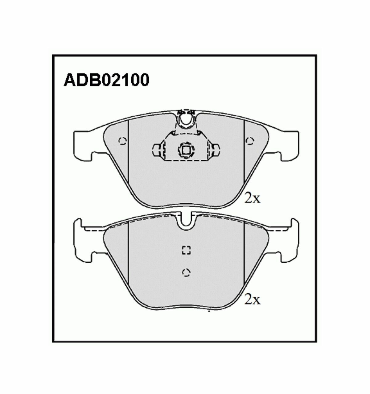 Колодки Тормозные Bmw 1/3/5/X1/Z4 Fr 02/04-(Allied Nippon Adb02100)