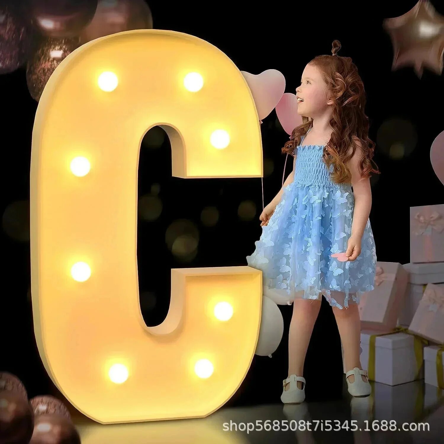 Гигантская светодиодная буква 100 см для праздника 100cm, A3