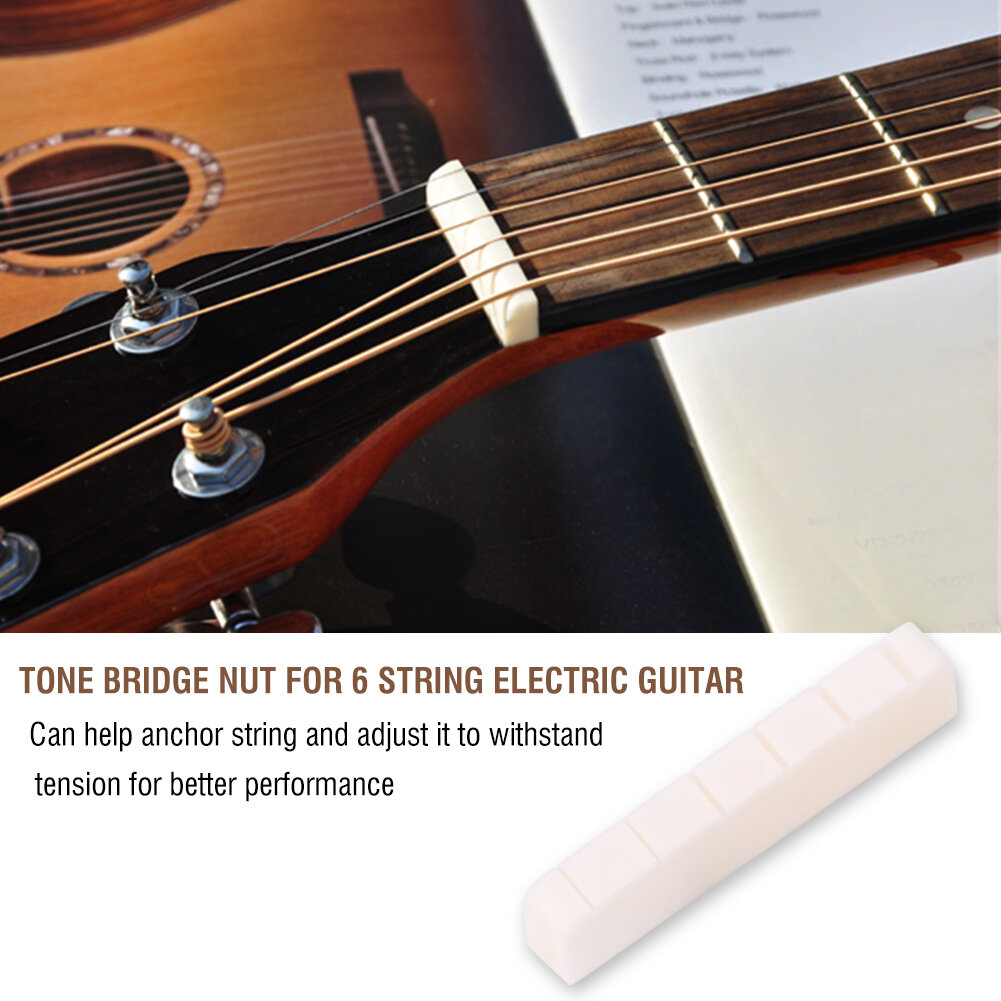 6-струнная электрогитара, сменный комплект из 2 шт, набор гаек Tone Bridge, прецизионная обработка для плавной настройки, прочный и устойчивый к коррозии металл