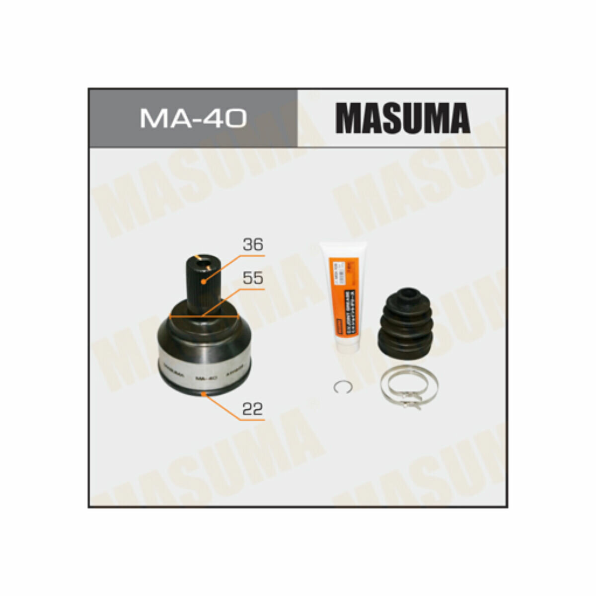 Шрус 22X55X36(Masuma Ma-40)
