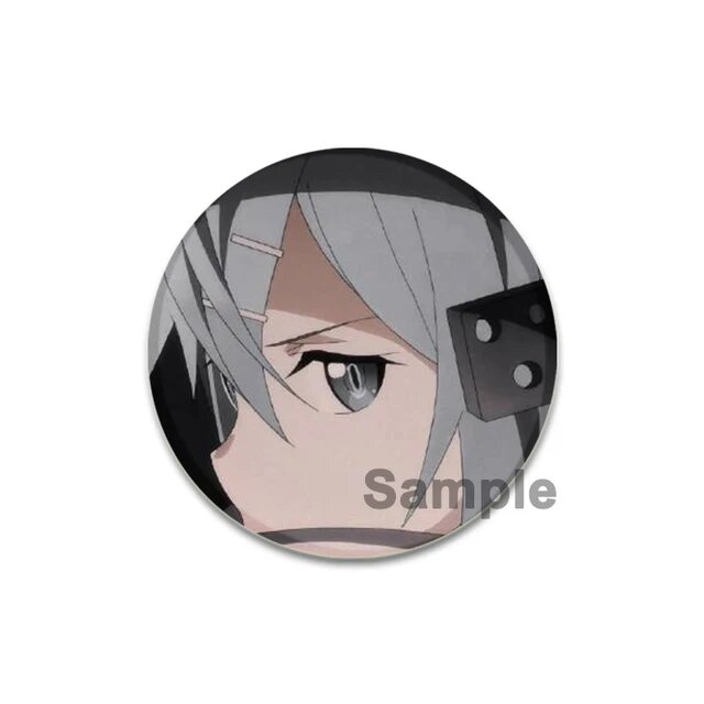 Аниме меч искусство онлайн брошь для одежды Мультяшные фигурки Kirito Asuna Leafa значок украшение рюкзака ювелирные аксессуары
