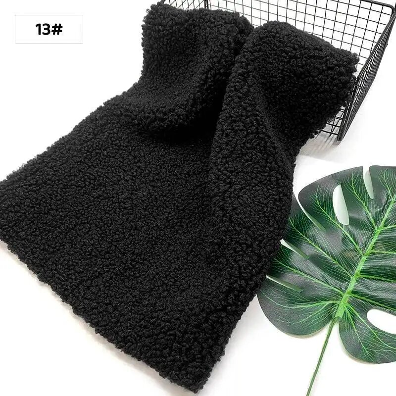 Бархатный плюш ЗYFMPTEX для пошива игрушек 45x50 см Черный, 13