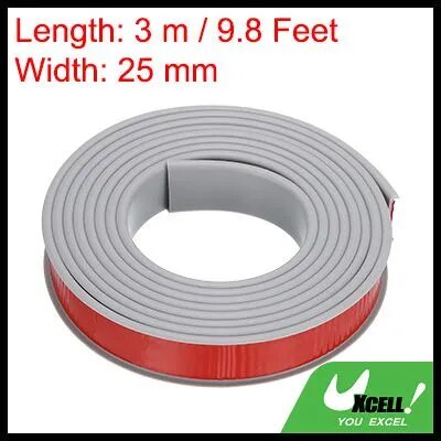 IKEA Кромка мебельная клеевая серого цвета для мебели алюминиевая с клеевым креплением