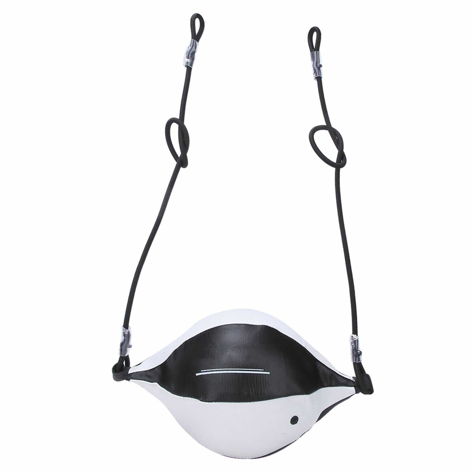 Двухсторонний надувной боксерский мешок с отскоком Тренировочное оборудование для бокса, скорость и ловкость, черный и белый