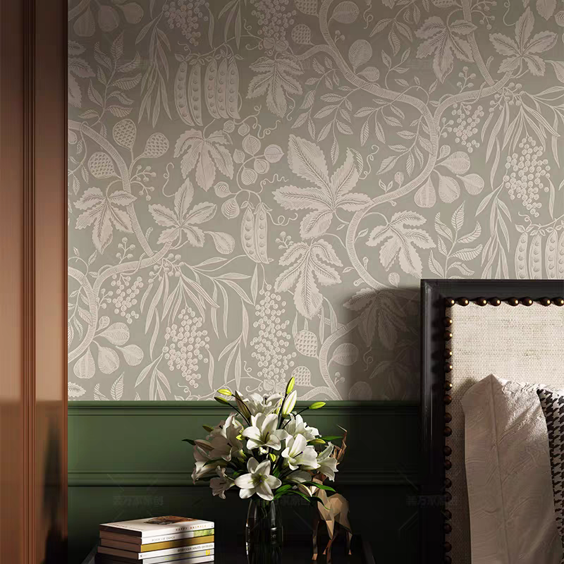 Обои PIXEL&WALL "Botanical Plants", влагостойкие, нетканый материал, холст для живописи, 50x300 см