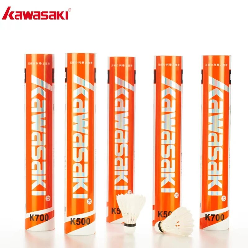 Kawasaki KING KONG 500/700 Волан для бадминтона с перьями K500-77-4Tube