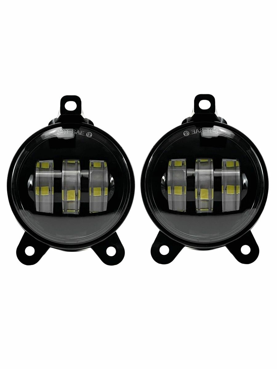 Светодиодные ПТФ линзованные для ВАЗ LADA Приора, Chevrolet Niva, Газель Next, 56W, комплект 2 шт.