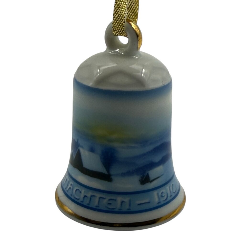 Колокольчик "Рождество 1910", 1999-2000 гг, фарфор, 22К, для Bradford Editions, Rosenthal, Германия