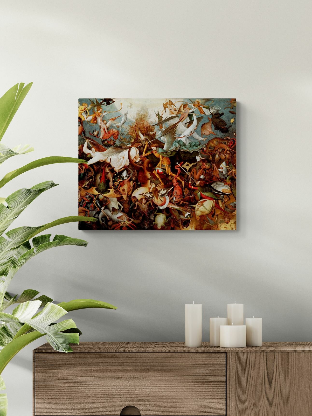 Брейгель Питер Старший "Падение мятежных ангелов". Картина 50х40