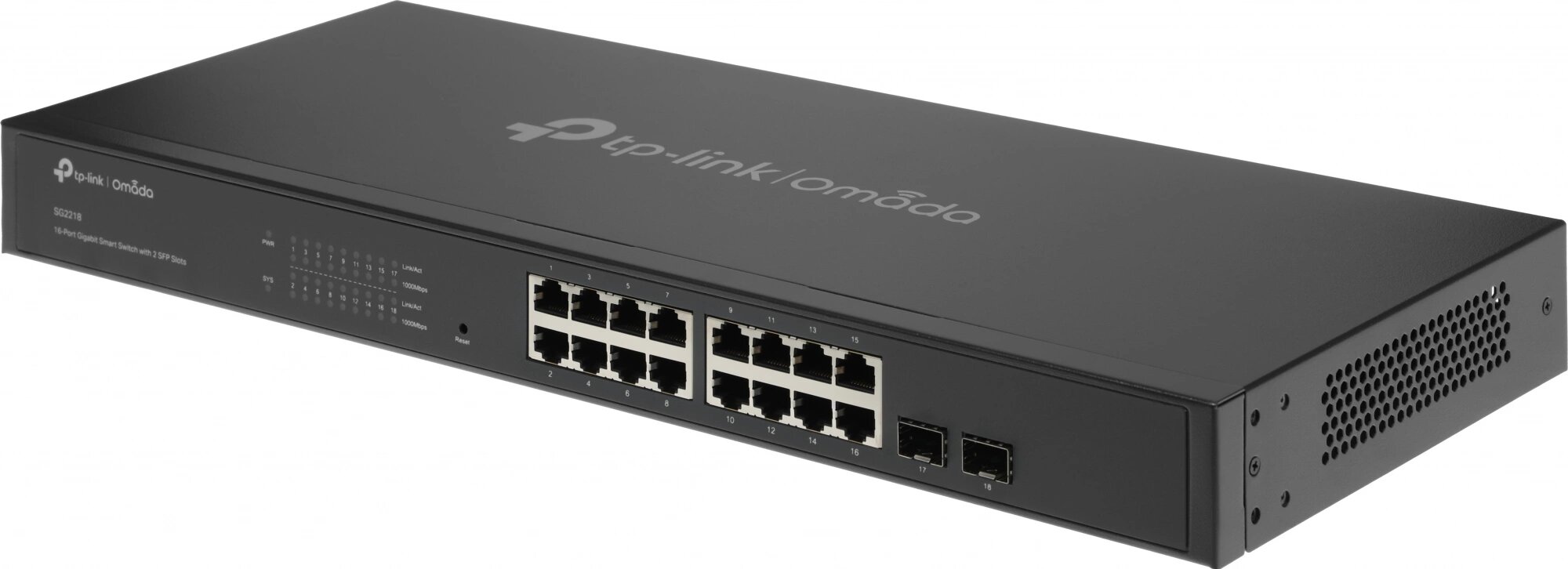 Коммутатор TP-Link SG2218 (L2+) 16x1Гбит/с 2SFP управляемый