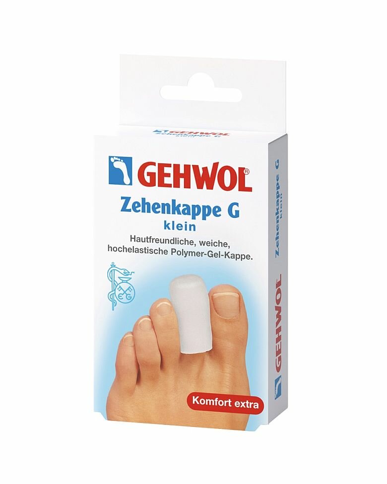 Gehwol Гель-колпачки G, малые Защитные гелевые колпачки для пальцев ног 2 шт