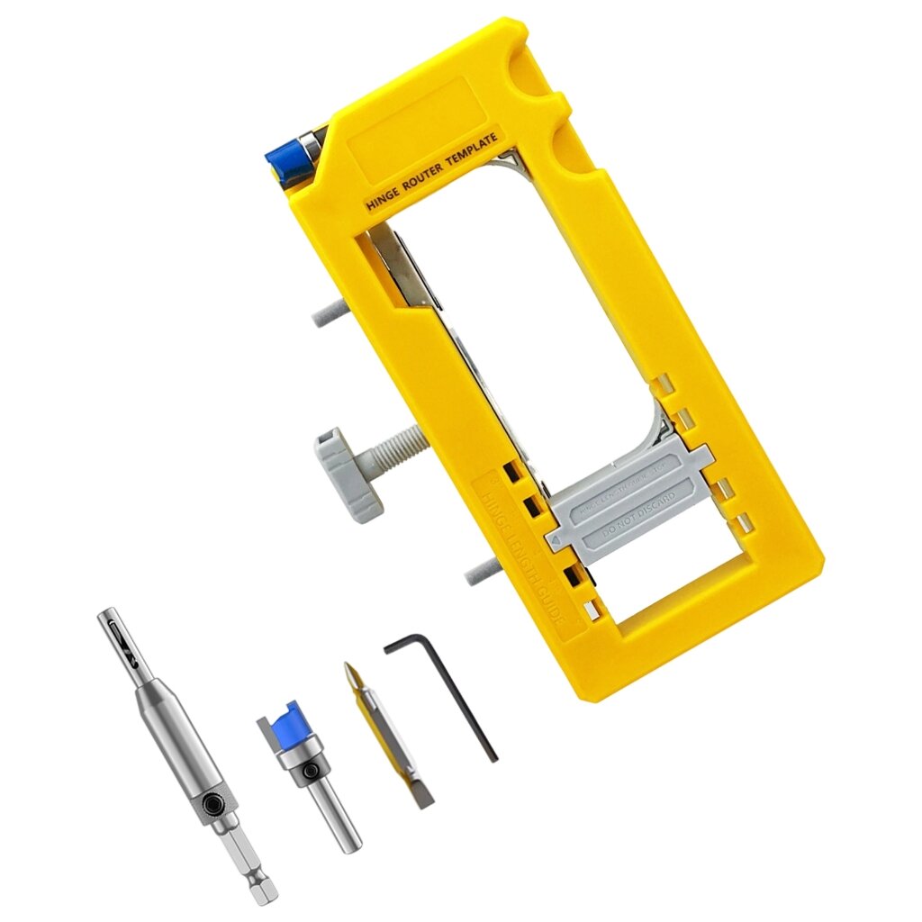 Приспособление для Дверных Петель, Врезное Устройство для Дверных Петель, Шаблон Фрезы для Дверных Петель длиной от 3 ” до 5” Разного Размера