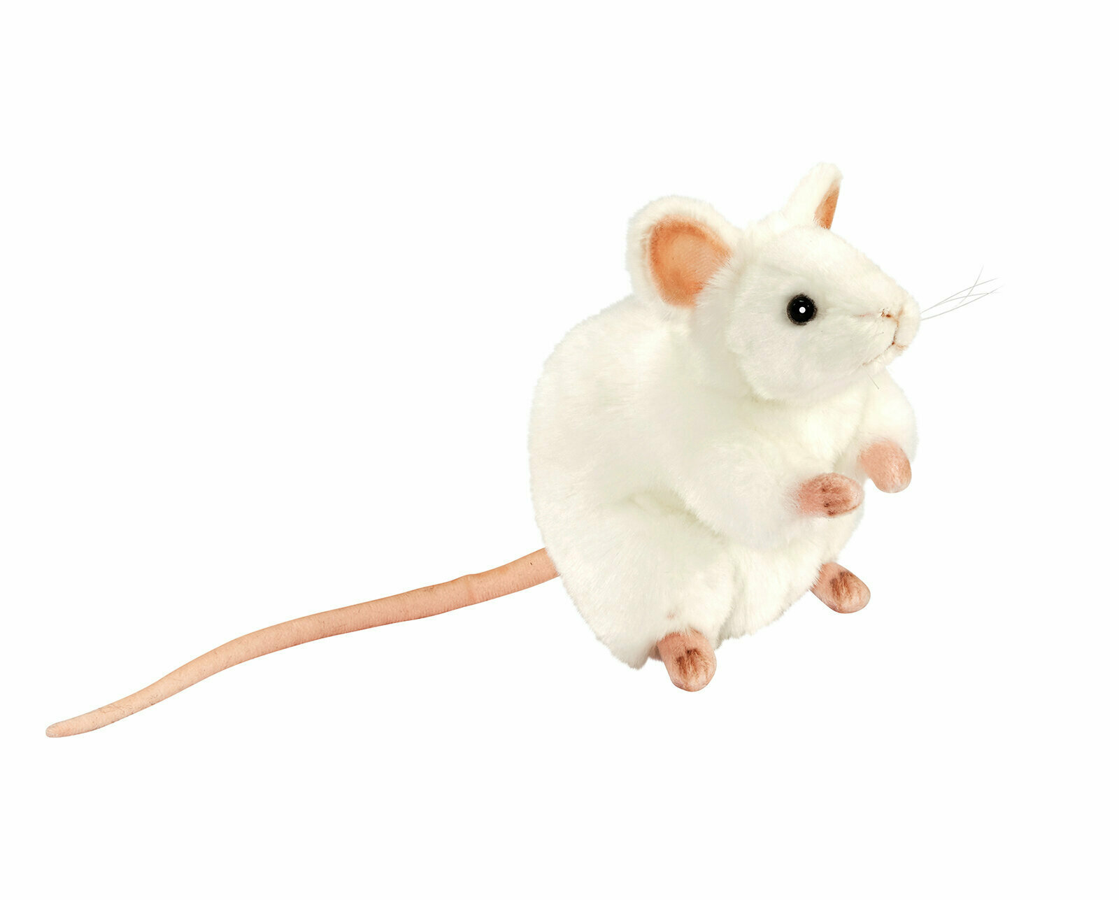 Реалистичная мягкая игрушка Hansa Creation 5323 Белая мышь, 16 см