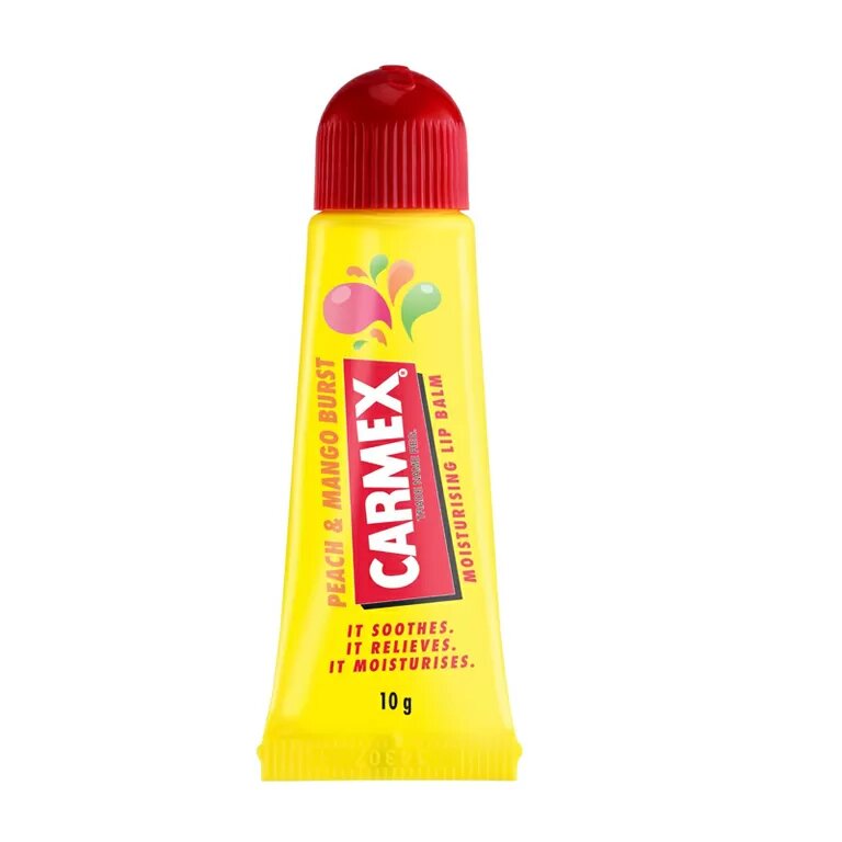 Carmex lip Balm Peach and Mango Увлажняющий бальзам для губ персик и манго 10 гр