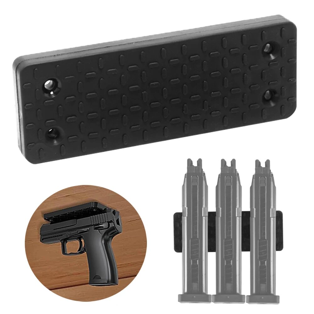 Магнитное крепление для пистолета, держатель для пистолета для скрытого ношения, настенные винтовки, безопасная стойка для оружия, подставка для журналов Glock, органайзер
