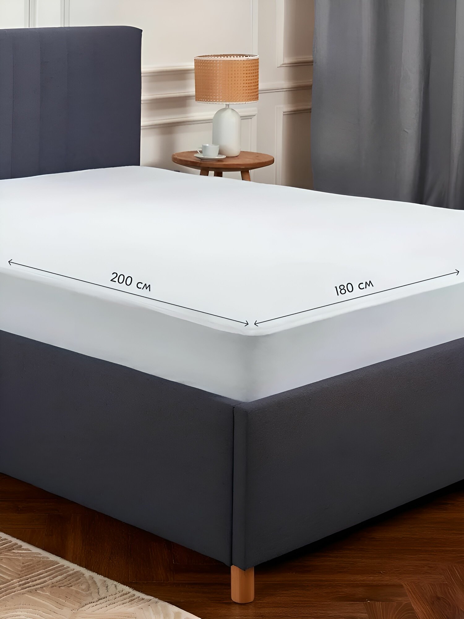 Наматрасник С Резинкой По Периметру, Нескользящий, Защитный, Мягкий, Чехол На Матрас, Кровать, Диван.