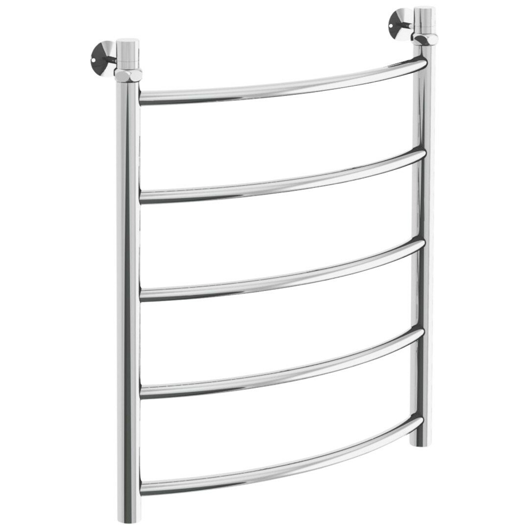 Полотенцесушитель Аквадрайв Л2, водяной, нержавеющая сталь, 5 перекладин, межосевое 50 см