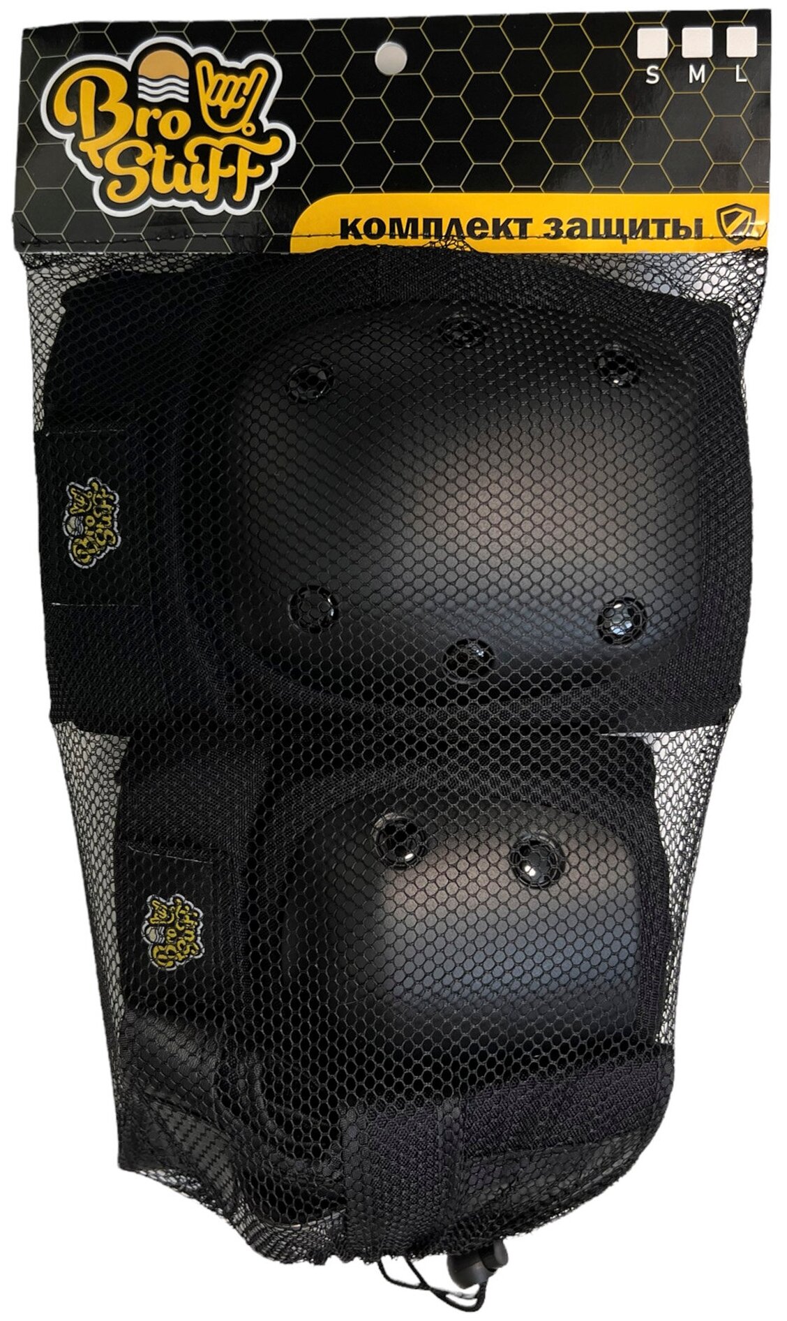 Комплект защиты BRO STUFF black, M