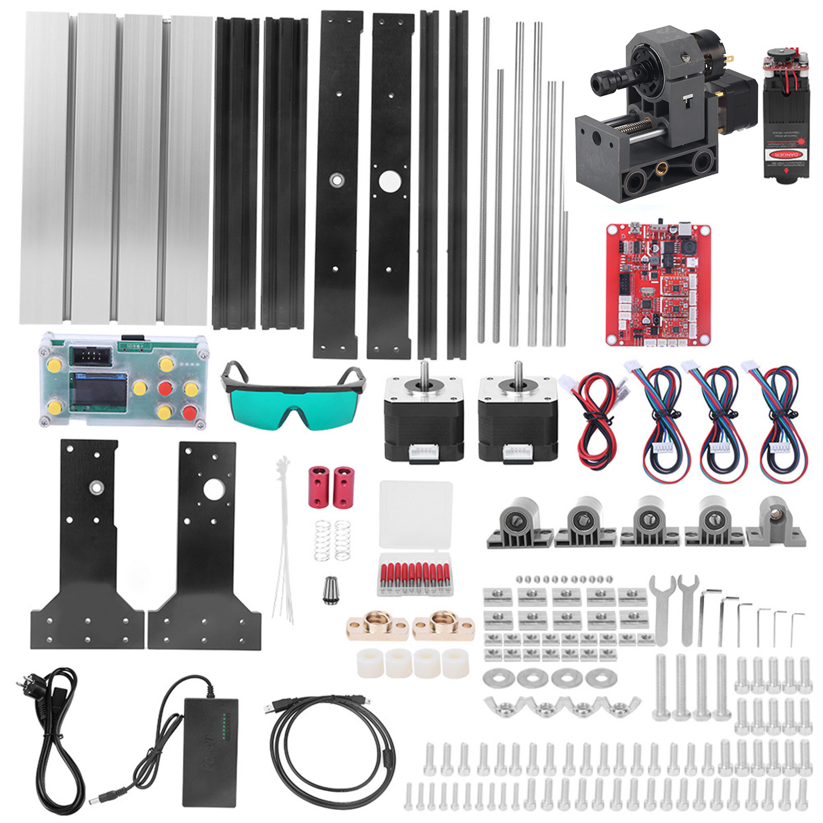 Мини лазерный гравер CNC 3018 Pro с экраном