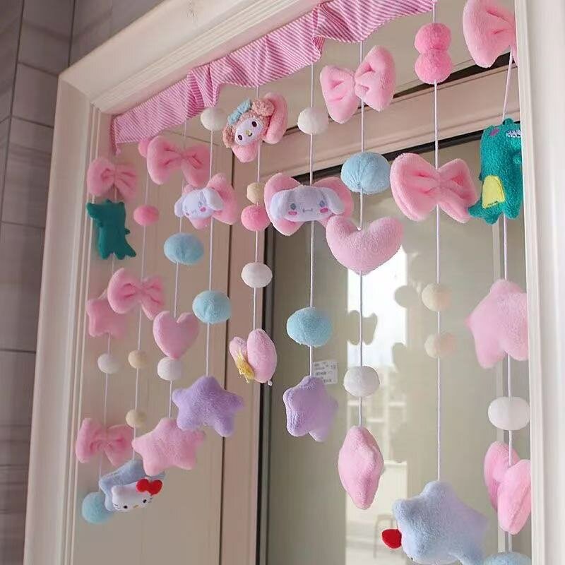 Дверная занавеска MINISO Hello Kitty Kuromi My MelodyДверная занавеска MINISO Hello Kitty Kuromi My Melody