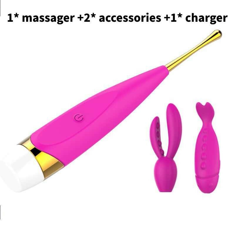 Силиконовый электровибратор для взрослых с г-точкой и клиторной стимуляцией для женщин, розовый красный