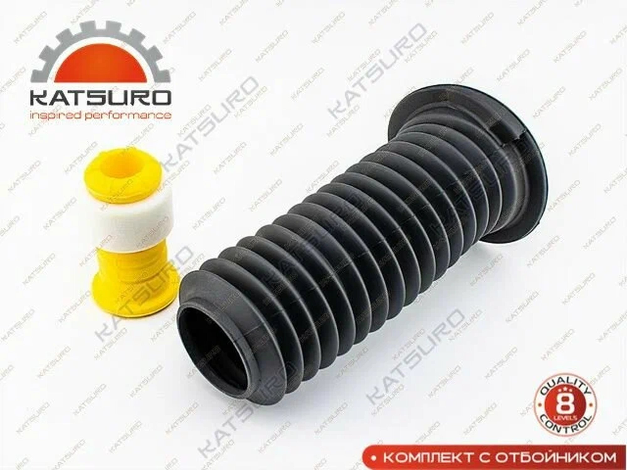 Пыльник амортизатора переднего с отбойником комплект для Nissan Qashqai, X-Trail, Renault Koleos, KATSURO KAT2011SD