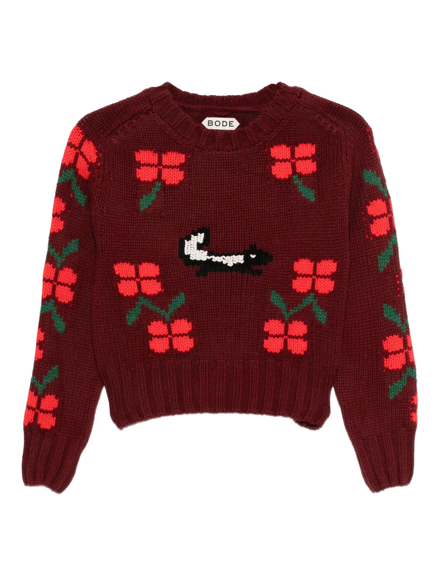 Джемпер Skunk-jacquard crew-neck jumper
