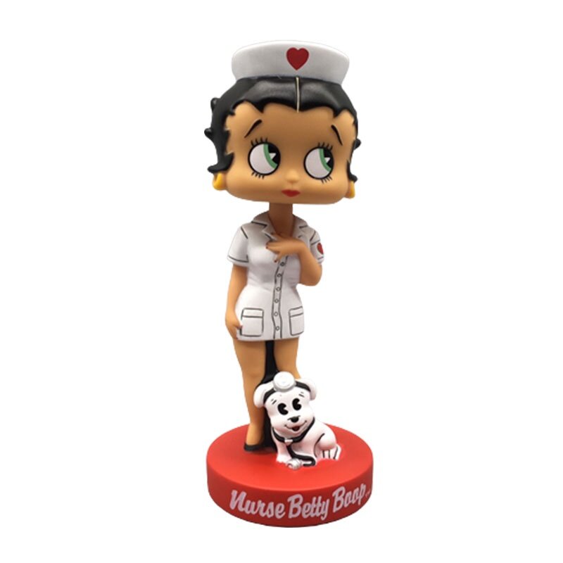 Collectible pvc shake head figure betty boop and popeye toy for car or home decoration