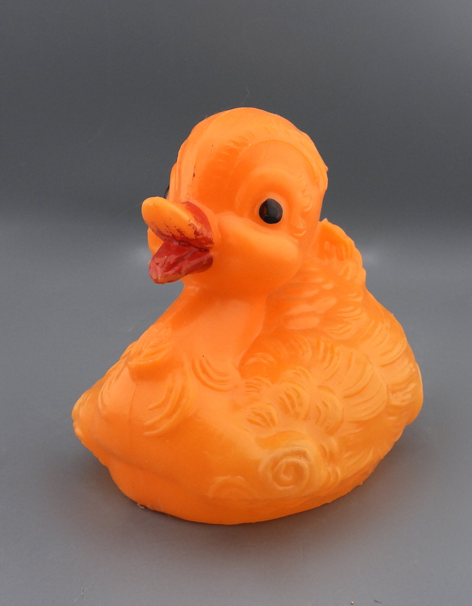 Уточка 11 см полиэтиленовая игрушка СССР дутыш
