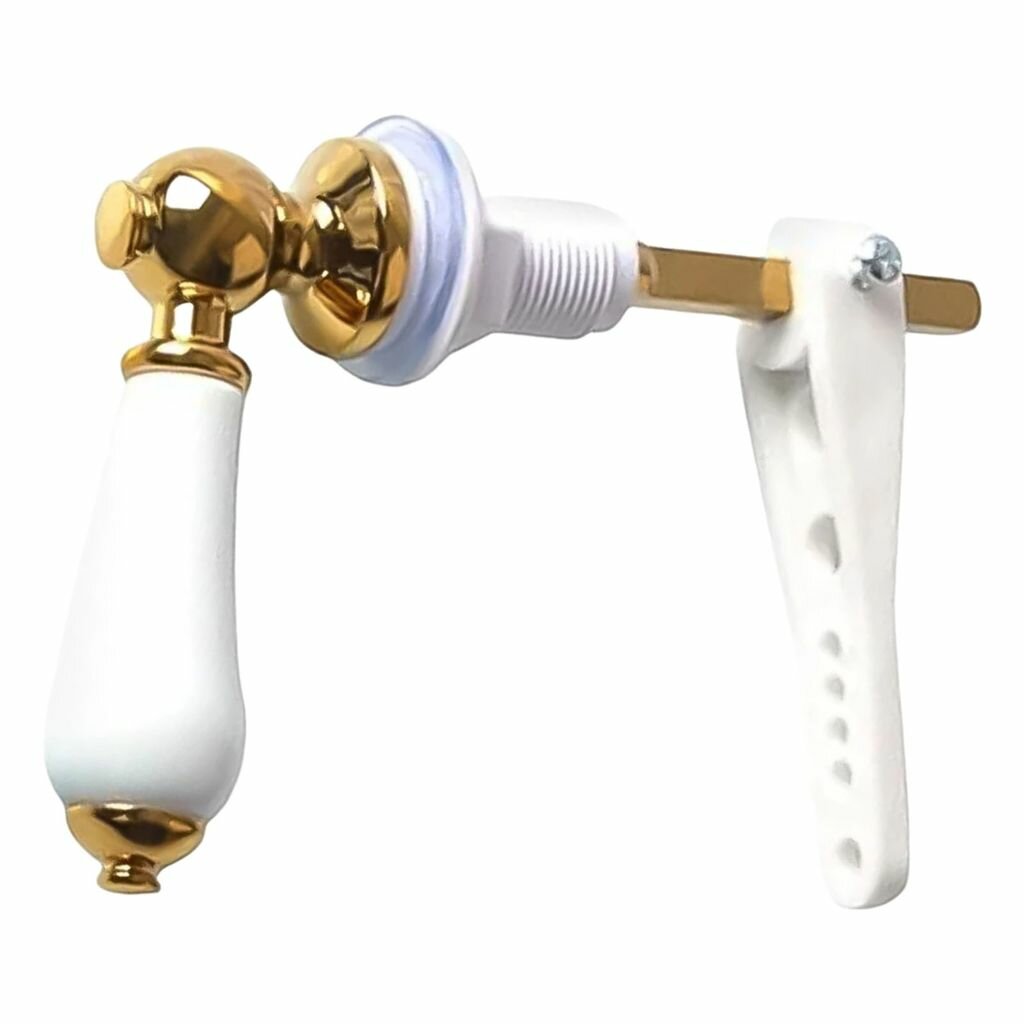 Ключ для унитаза с керамической ручкой, разъемный ключ унитаза-золотой