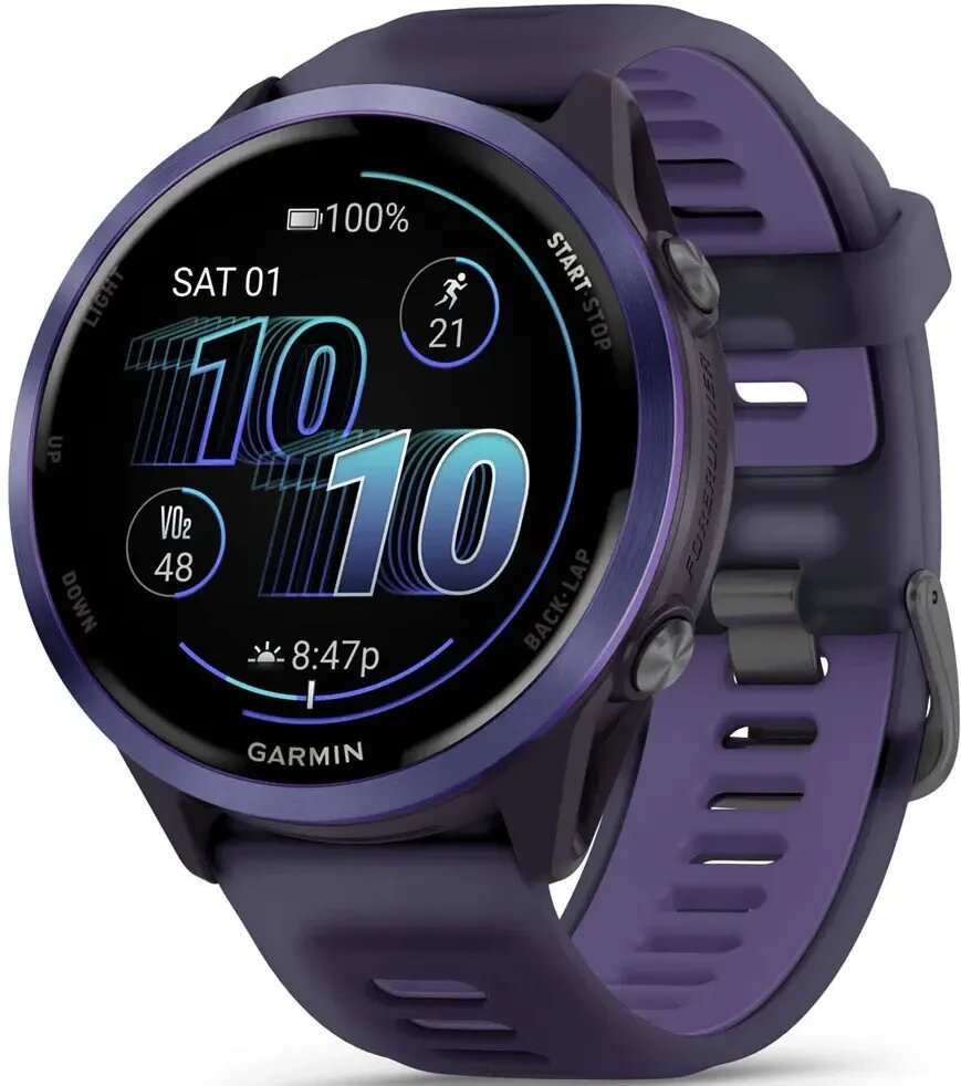 Умные часы Garmin Forerunner 570 47mm Indigo with Translucent Imperial Purple/Indigo Band (010-02971-02)