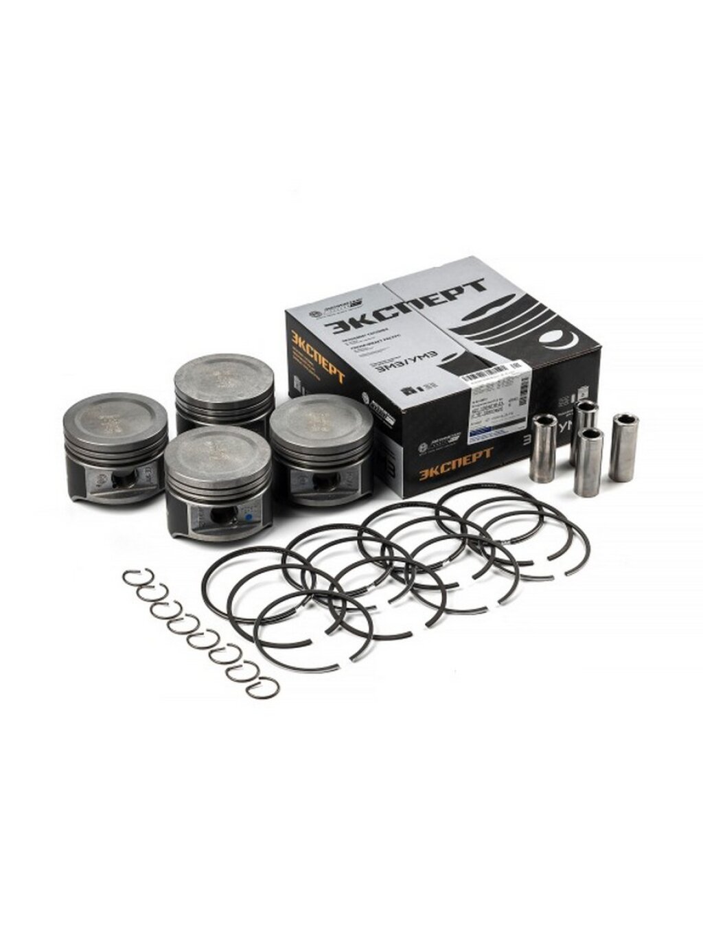 Поршни для а/м УАЗ дв. 421 ЕВРО-3 (100.5 Б) "Мотордеталь" "Эксперт" с пальцами и кольцами